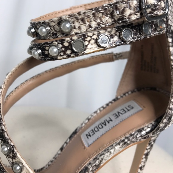 Steve Madden | Shoes | Steve Madden Snake Print Heels | Poshmark